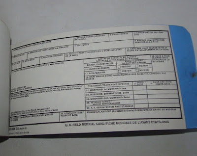 Webbingbabel: US Army / USMC Field Medical Cards