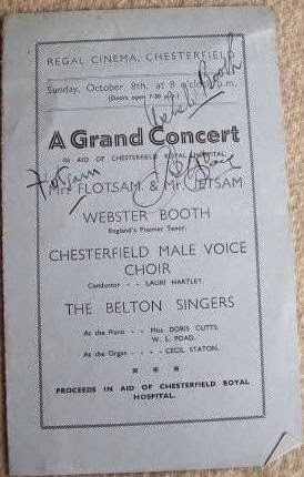 WEBSTER BOOTH -TENOR: WEBSTER BOOTH TIMELINE - 1902 - 1939