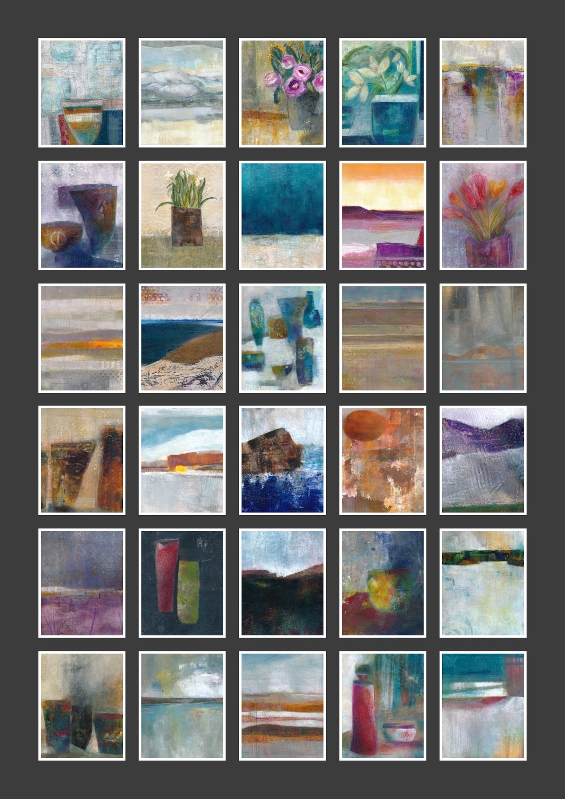 Janet Bradish Studios: Thirty Paintings in 30 Days - Collage