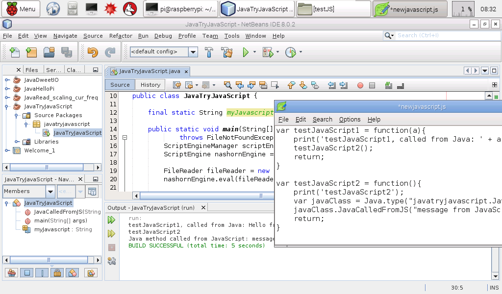 Hello Raspberry Pi Java 8 Example Call Between Java And Javascript 1019
