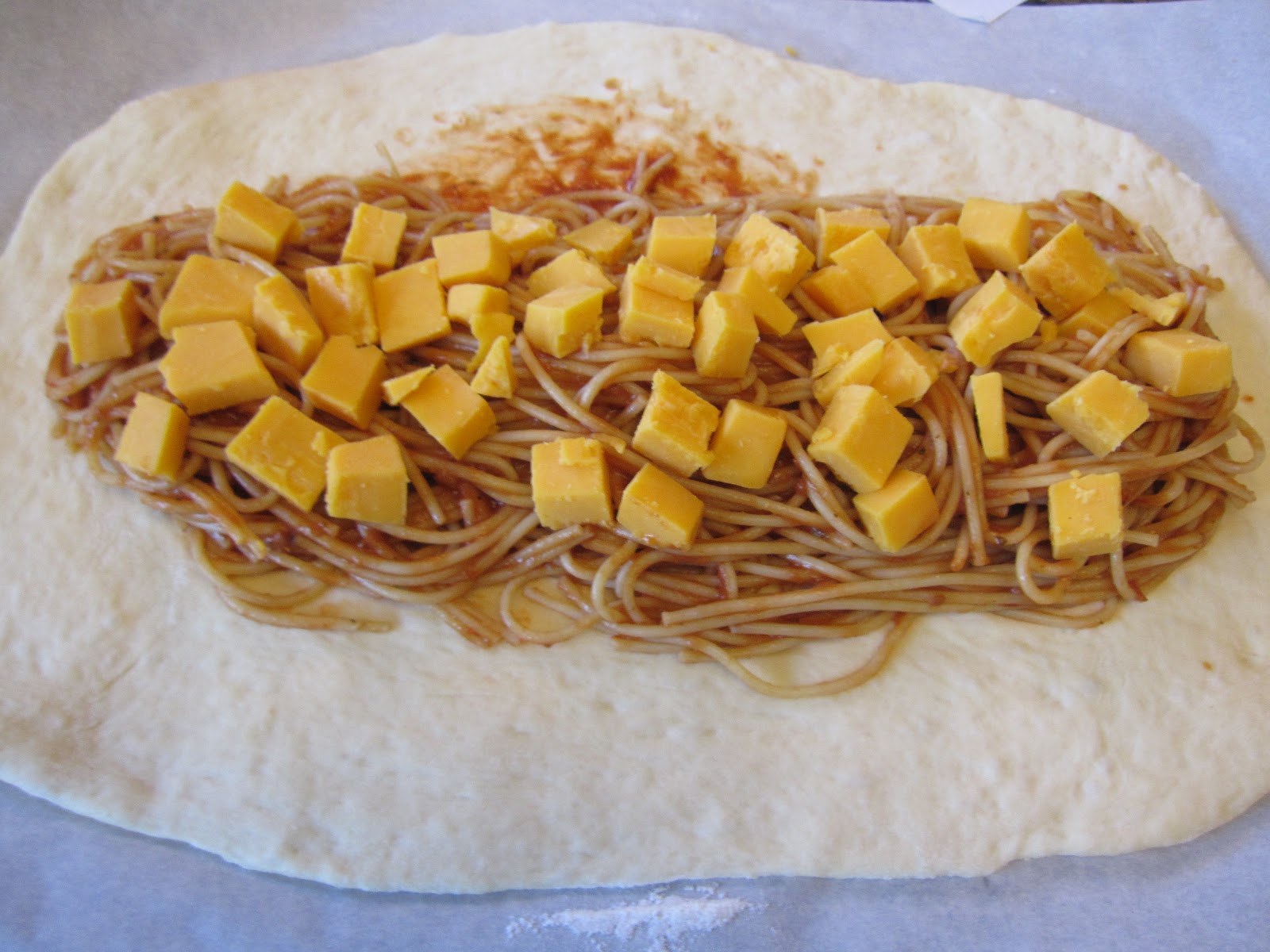 Braided Spaghetti Bread | A Taste of Madness