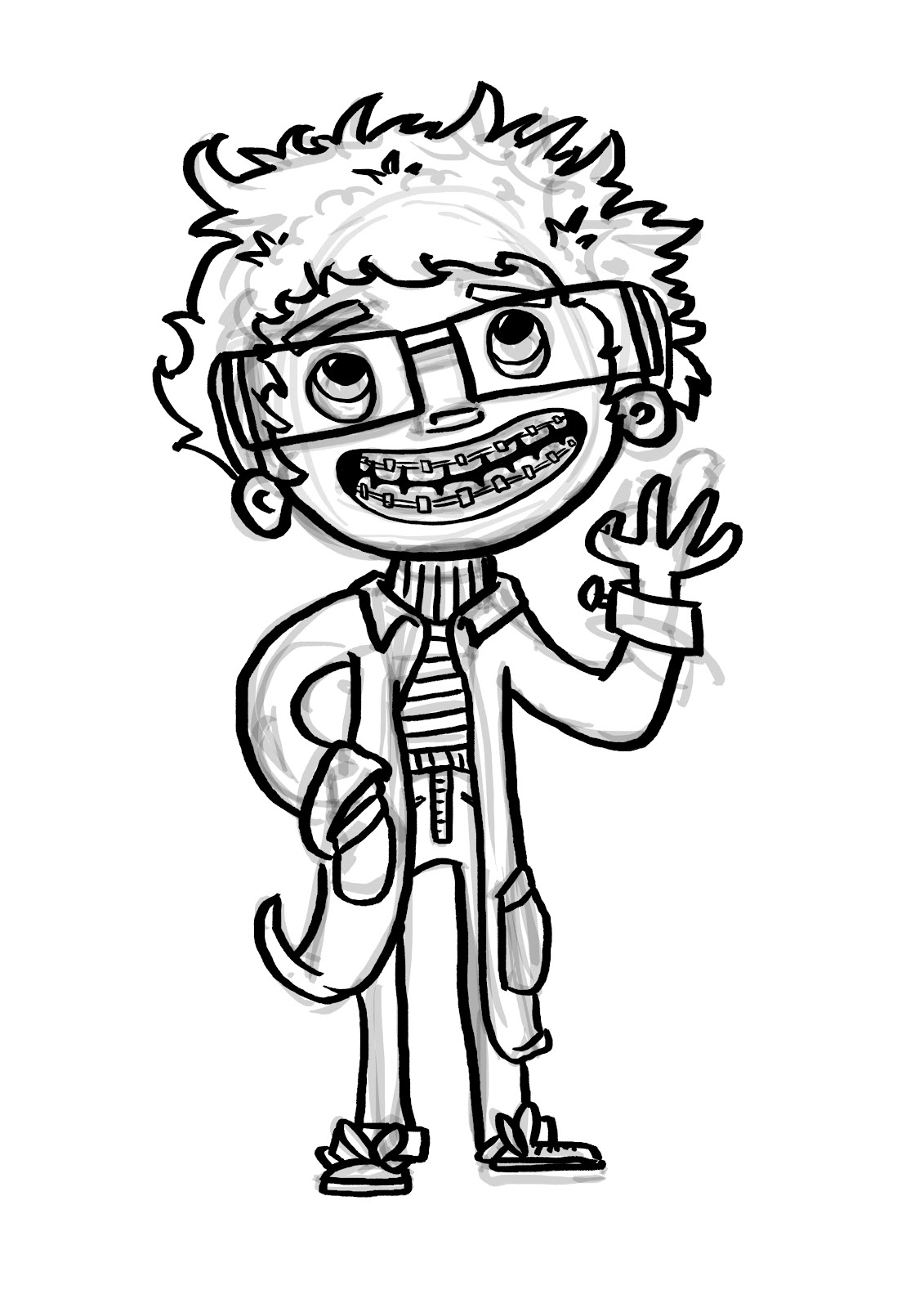 ..Literally..is..Aswell..: Geek boy rough sketches
