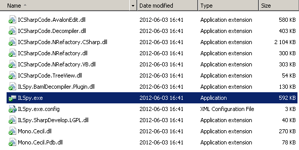 AlexanderRasch: Using ILSPY to decompile .NET application