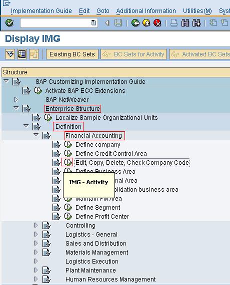SAP Material Management Tutorial: New Company Code