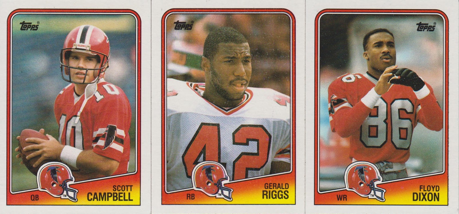 Nothing If Not Random: 1988 Atlanta Falcons Topps Team Set