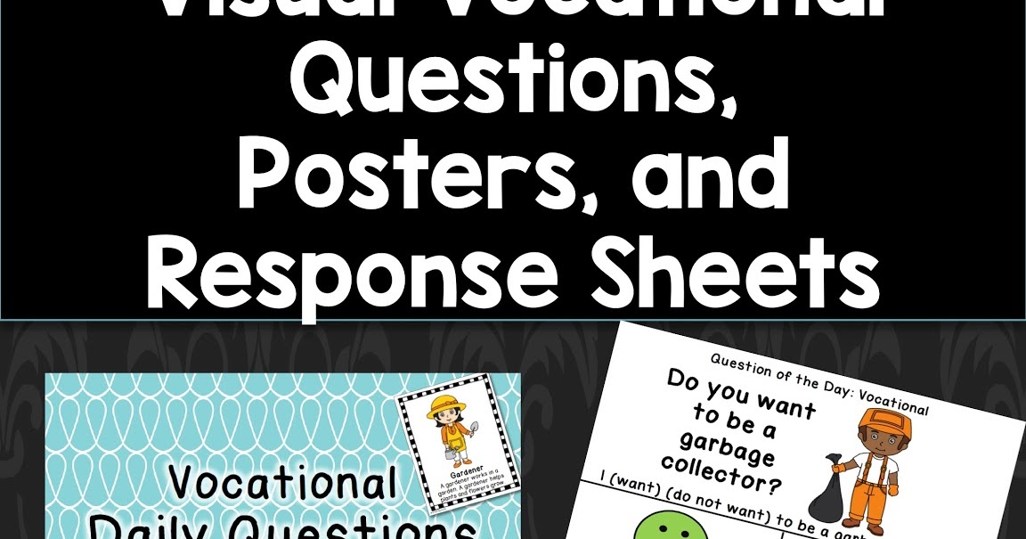 Breezy Special Ed: Career Exploration: Vocational Daily Questions, Job ...