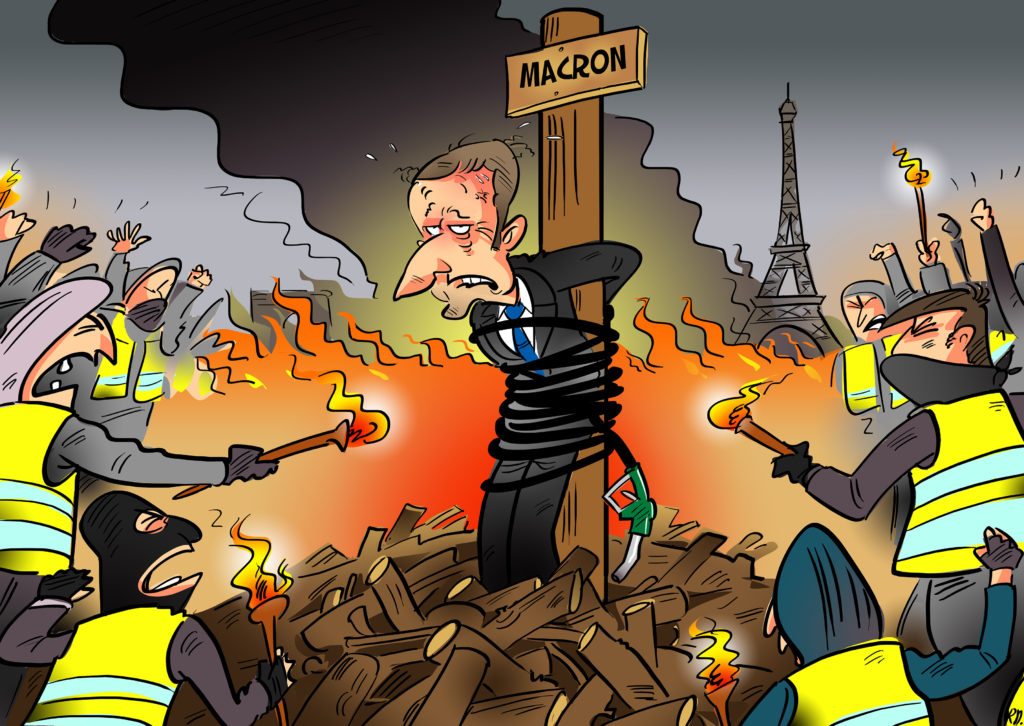 ΤΟ ΗΜΕΡΟΛΟΓΙΟ ΤΟΥ ΑΝΤΩΝΗ ΤΡΙΦΥΛΛΗ : MACRON - GILET JAUNE CARTOONS