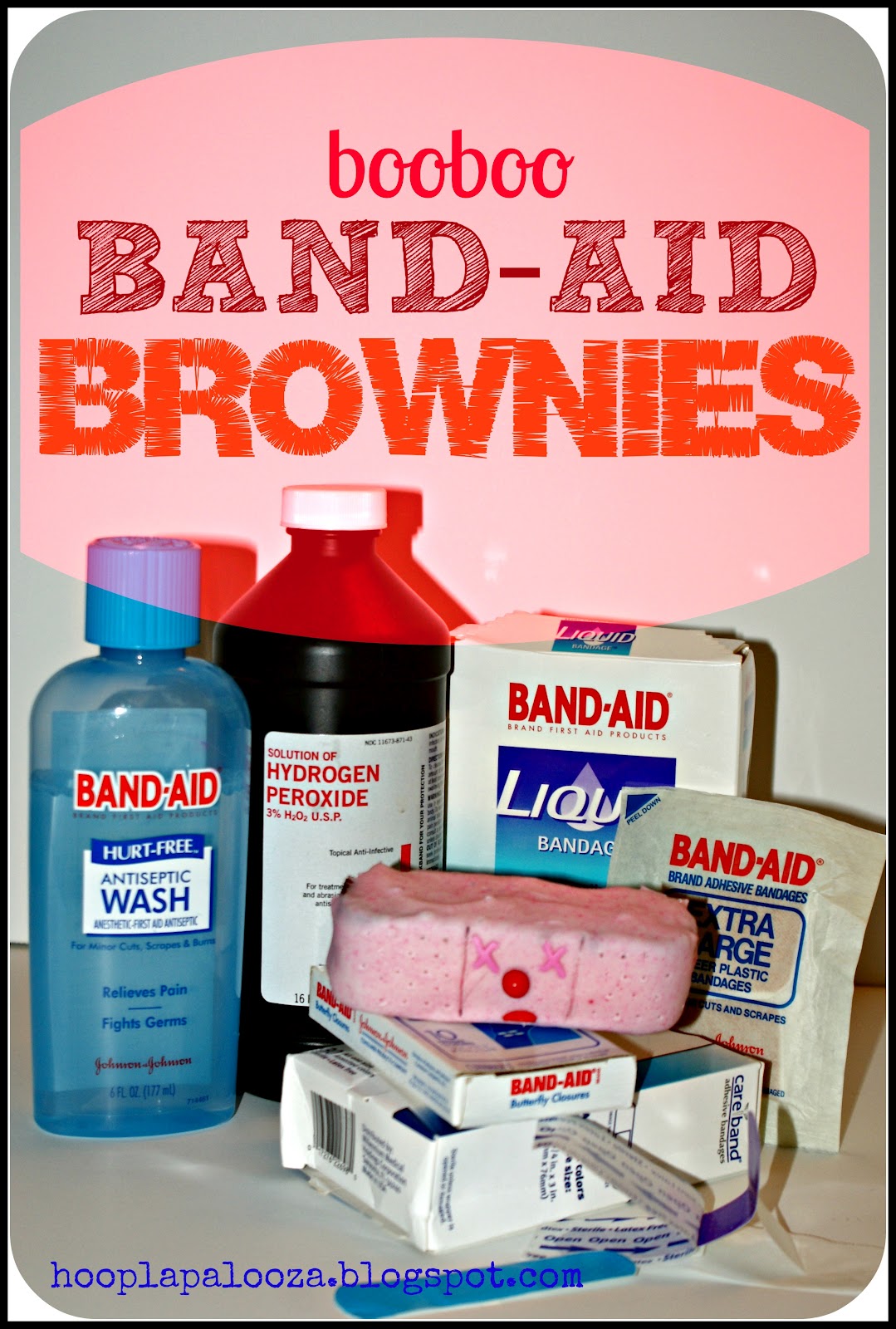 hoopla palooza: boo boo bandaid brownies