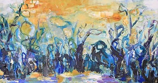 Contemporary Landscape Artists International: Abstract Flower Painting ...