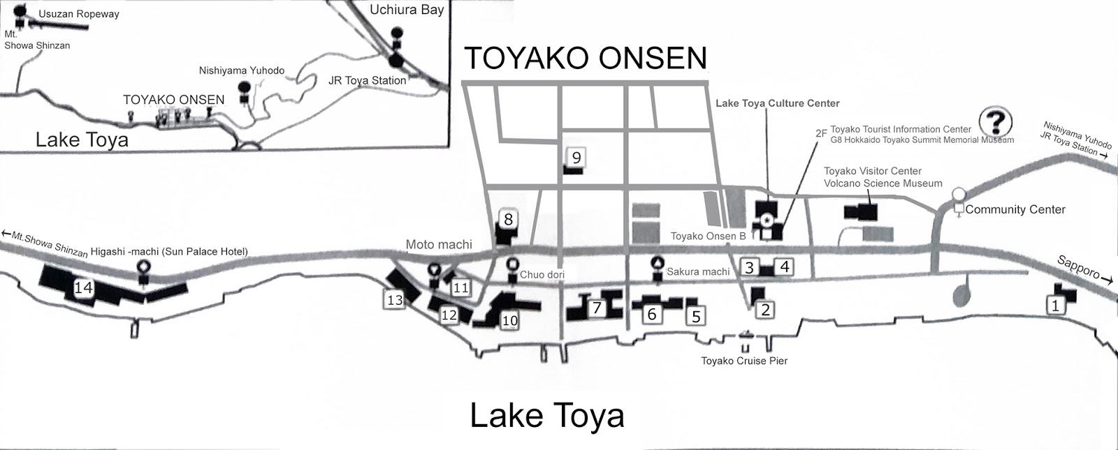 Donan Bus English Timetable Between Lake Toya / Toyako Onsen and Toya ...