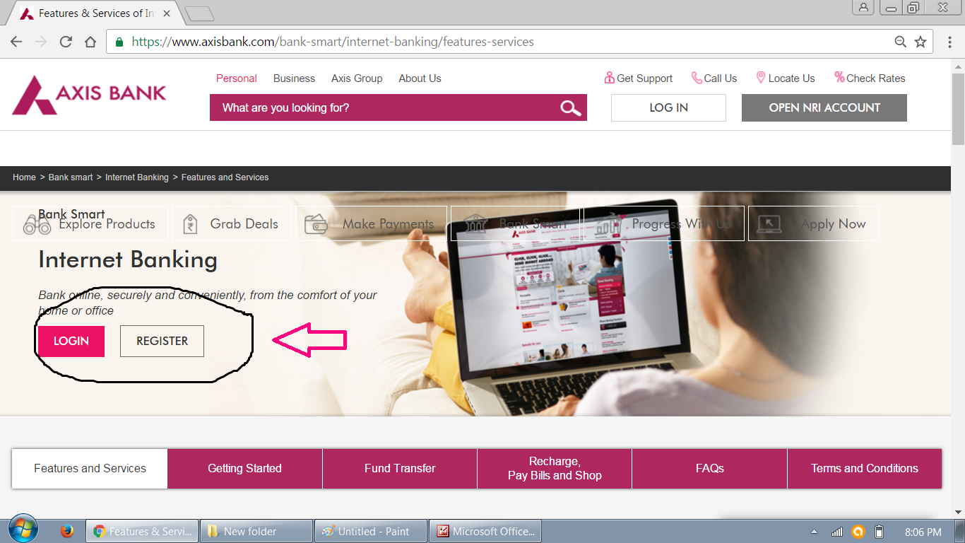 SGLifestylee: Generate Axis Bank Internet banking Password