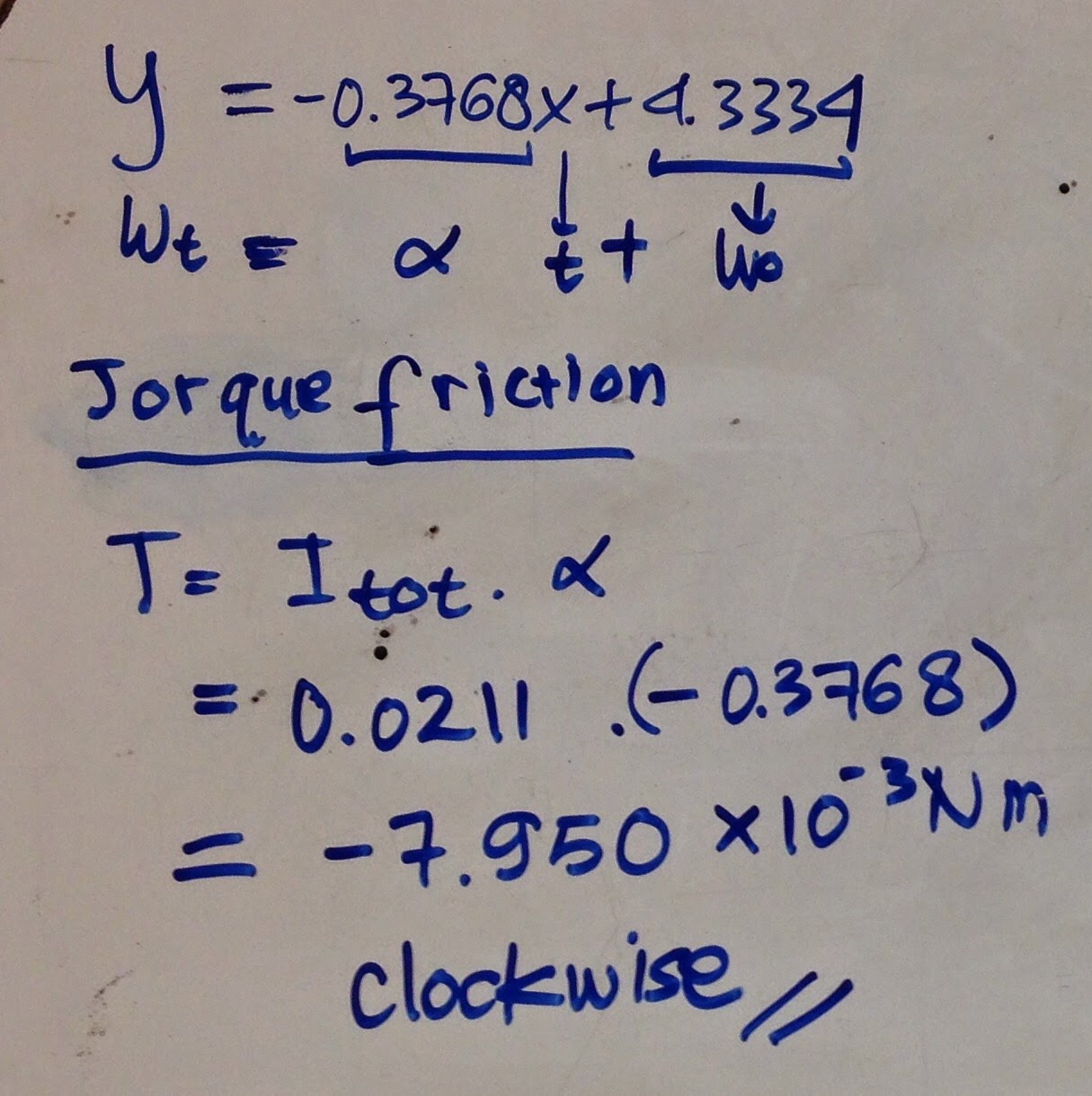 Phys4AS15mlhasseler: 18-May-2015: Moment of Inertia and Frictional ...