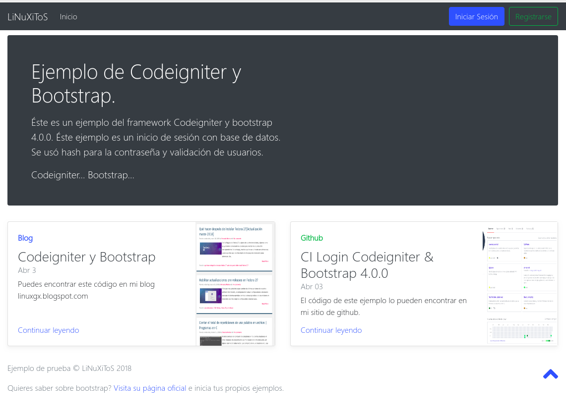 Login Bootstrap Codeigniter MySQL ~ linuxitos Login Bootstrap Codeigniter MySQL ~ linuxitos