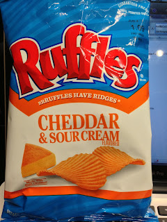 novelty chips: ruffles cheddar & sour cream