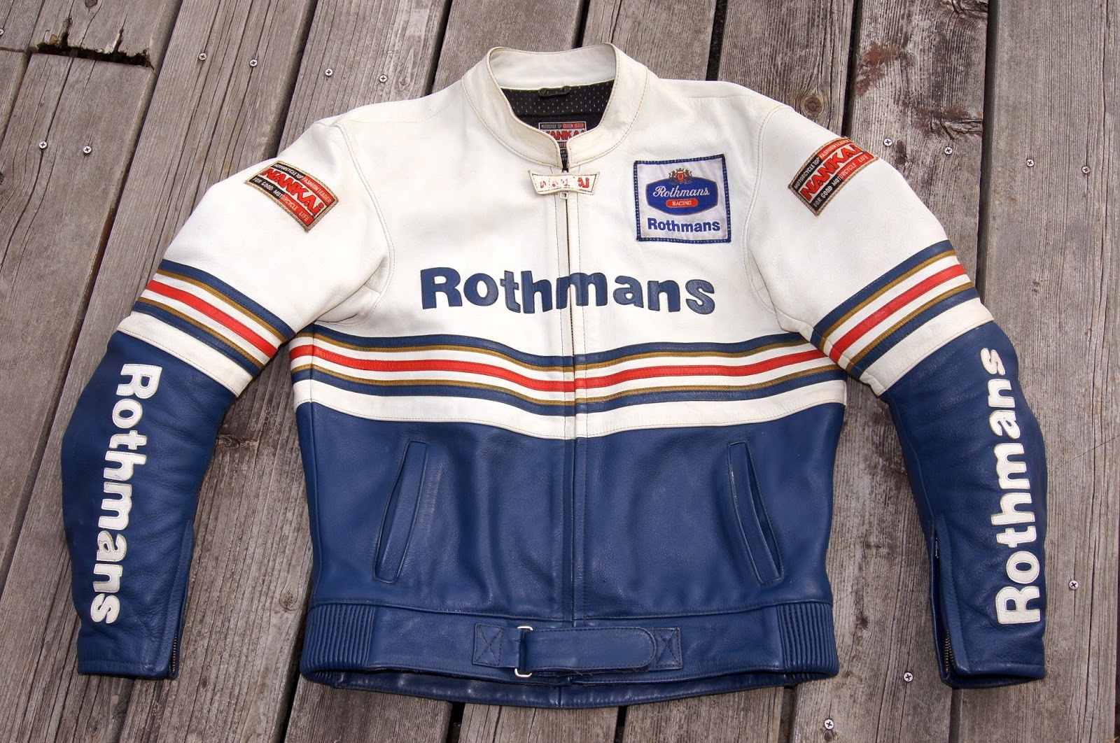 samurai‐bikers: NANKAI Lether Racing Jacket Rothmans Honda official ...