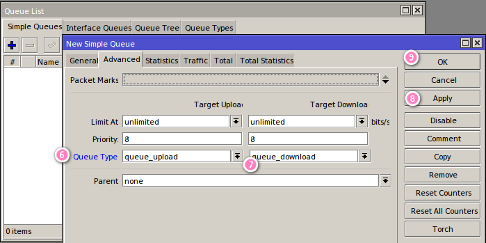 Management Bandwidth : Simple Queue With PCQ