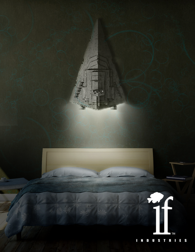 Star Wars Ships Repurposed as Wall Lighting - if Industries