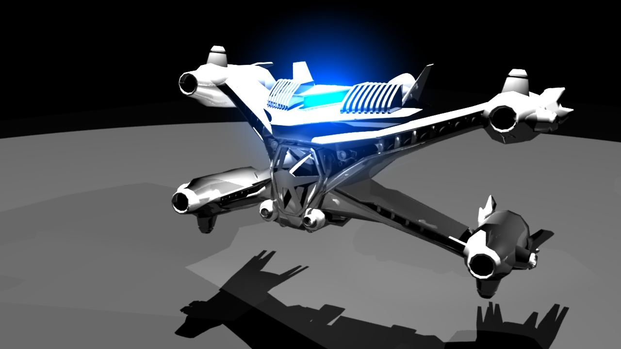 2D/3D Animation Blog: UFO Texturing/Lighting Rendering