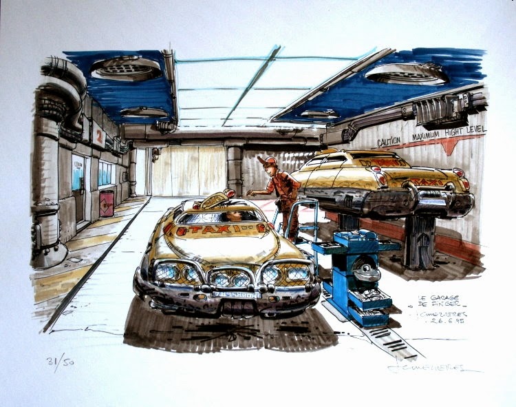 Beautifully Crafted THE FIFTH ELEMENT Concept Art by Jean-Claude ...