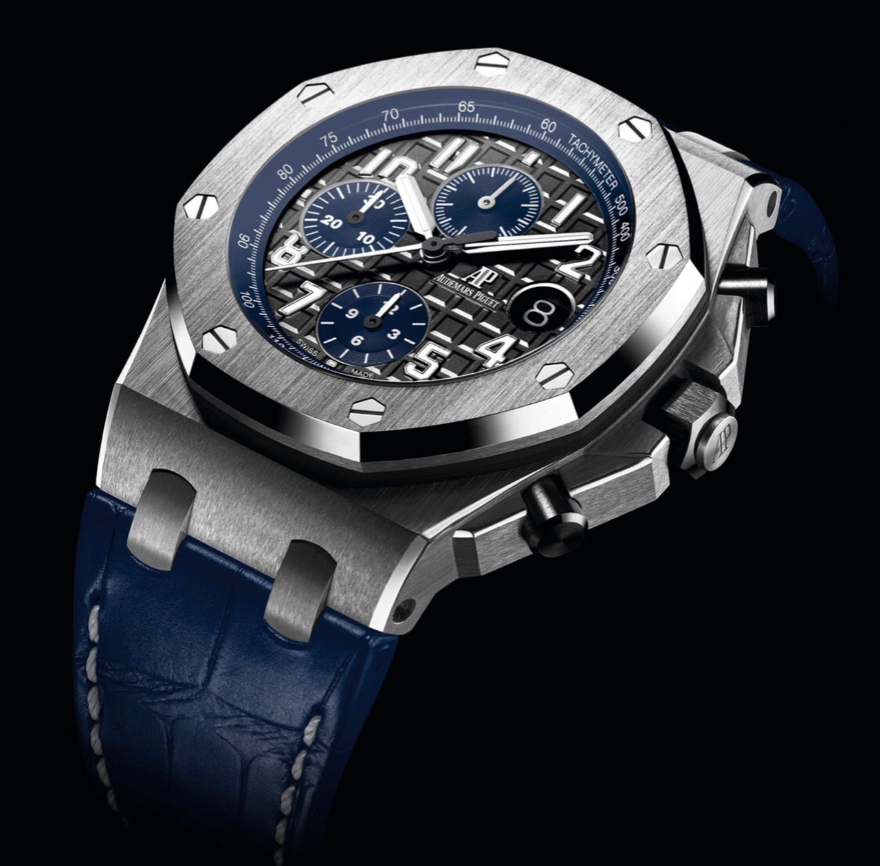 Jam Tangan Second: Audemars Piguet ROO Chronograph "Blue Black" - BNIB