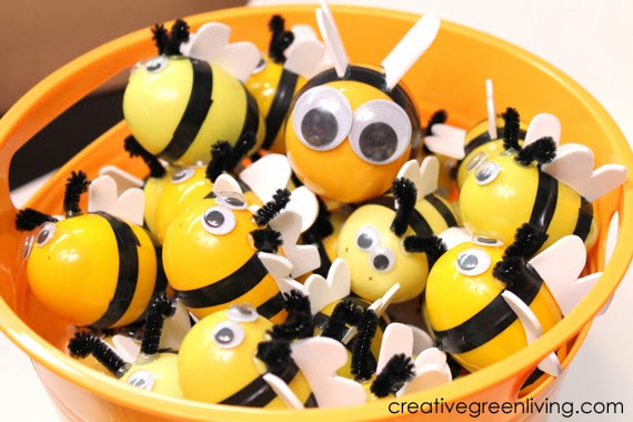 Bee Party Activity: Host a Bee Hunt! (Plus How to Make Bees from Easter ...