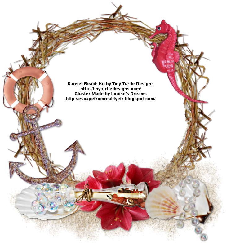 Escape From Reality Blog: FTU 'Sunset Beach' Cluster & Cluster Frames