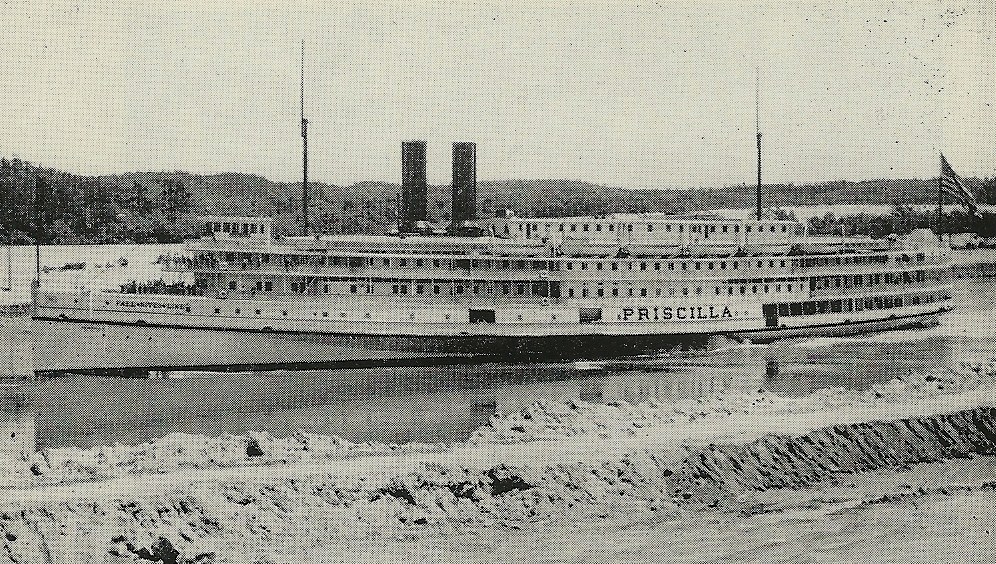 New England Steamboat Models: Fall River Line Stmr. PRISCILLA c.1894 ...