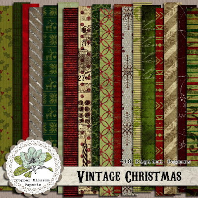 Copper Blossom Paperie: 12 Freebies of Christmas - #6 - Vintage ...