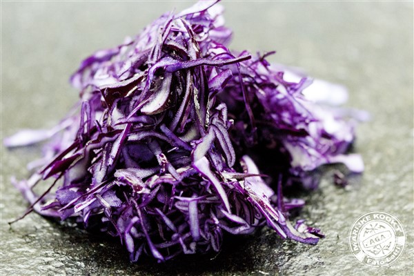 Gemarineerde rode kool - Marijke kookt