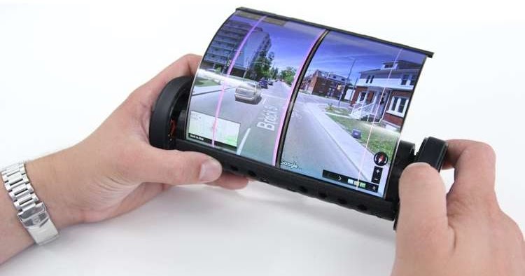 돌돌 말 수 있는 플렉서블 태블릿 MagicScroll