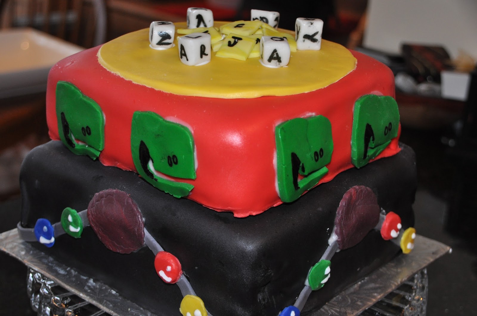 Sew Lah Tea Dough: Game Night Birthday Cake