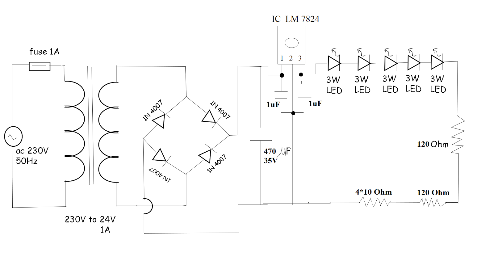 ARRAY OF HIGH POWER LED LIGHTS - HOME APPLIANCES | VLSI & Embedded Projects