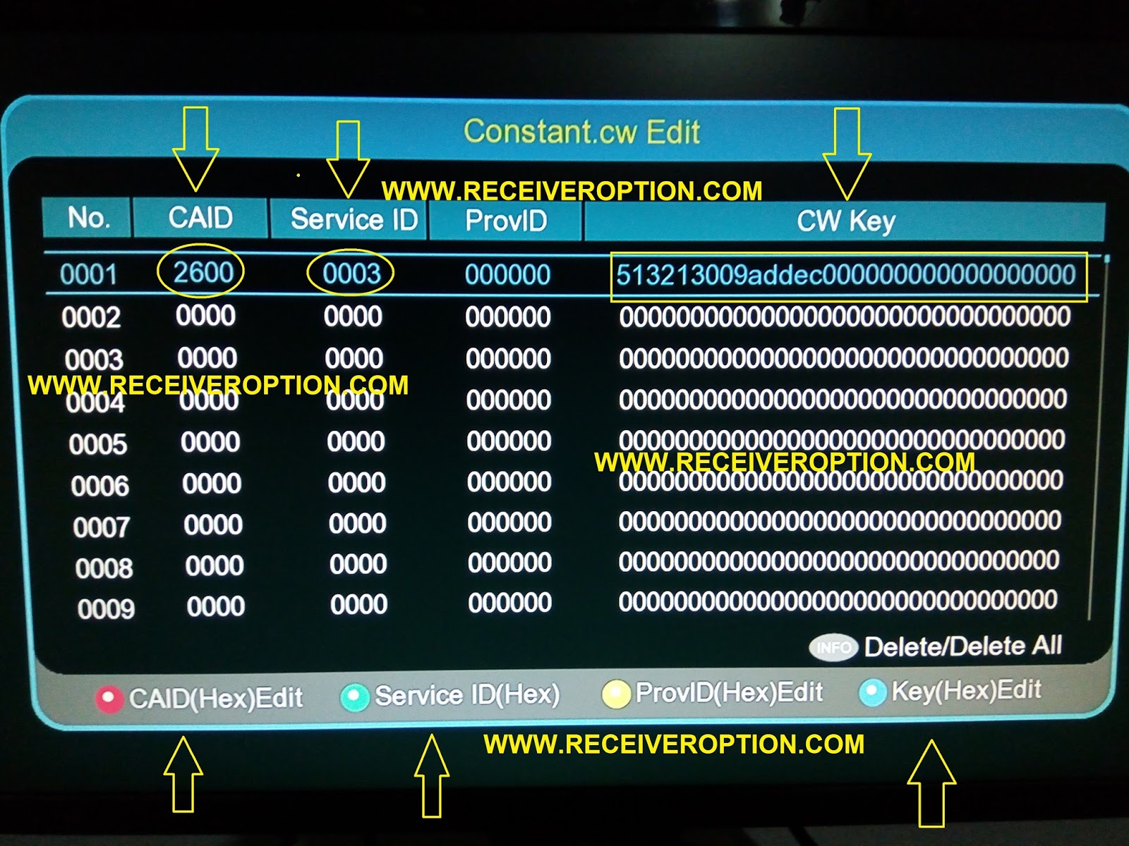 ECHOLINK EL-880D HD RECEIVER BISS KEY OPTION - How To Enter Biss key ...