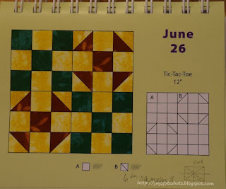 Joy's Jots, Shots & Whatnots: Quilt Shot Block #31 ~ Tic-Tac-Toe