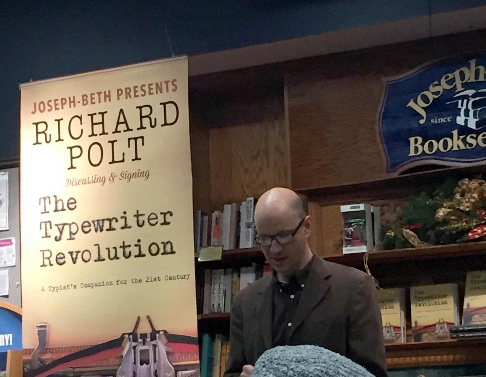 Signing at Joseph-Beth/ /THE TYPEWRITER REVOLUTION