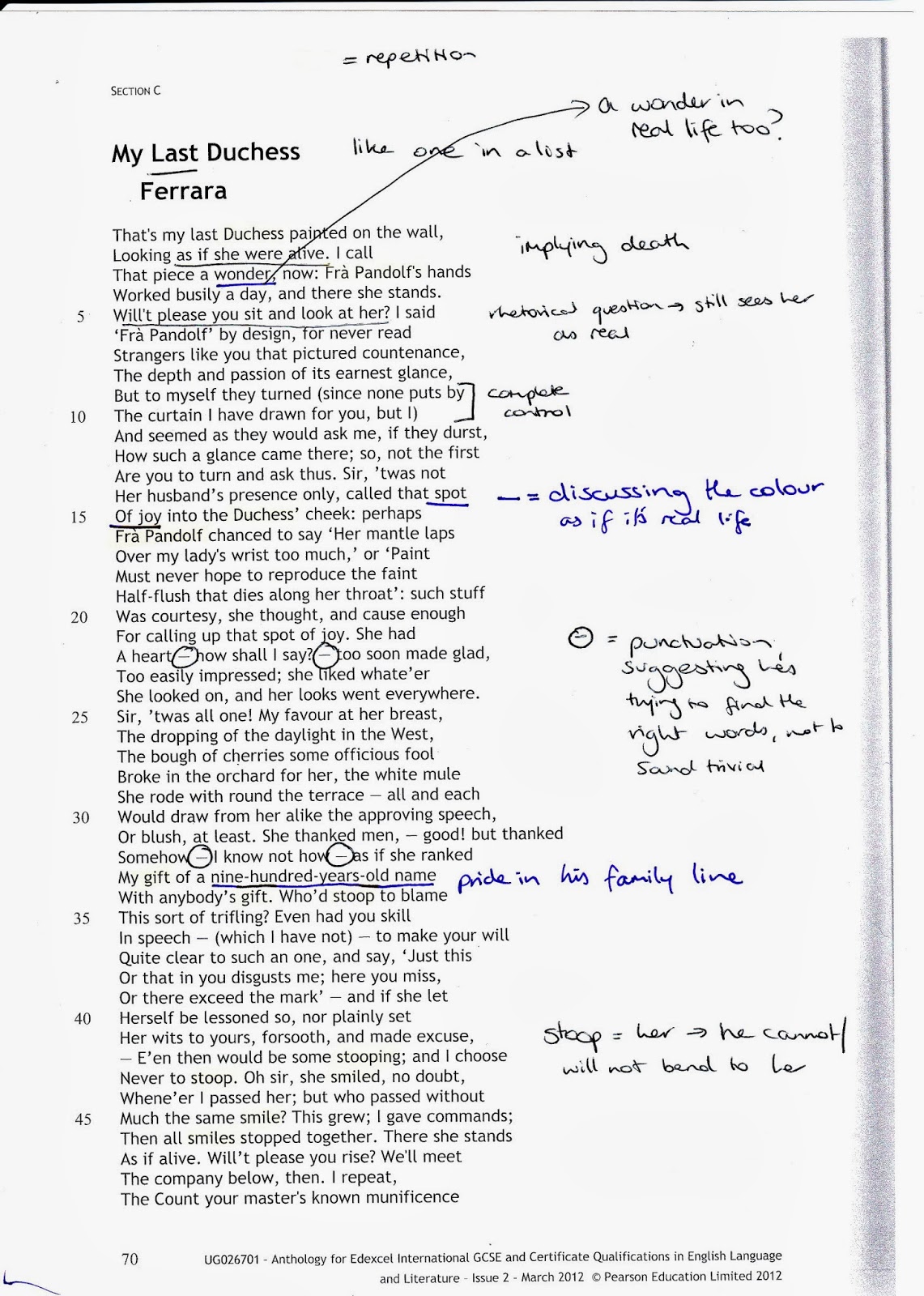 EdExcel Literature: Poetry