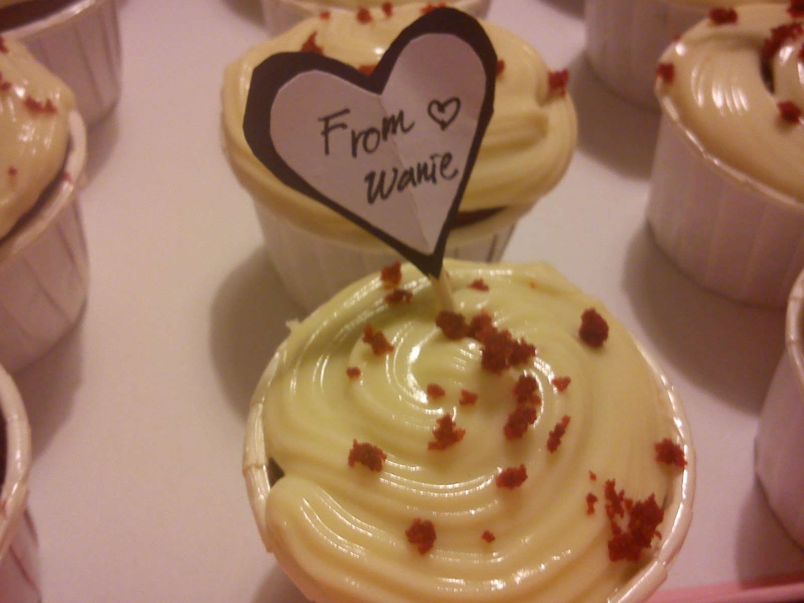 talk a lot: Hakim's 23rd Birthday. Red Velvet Cupcakes by me. :)