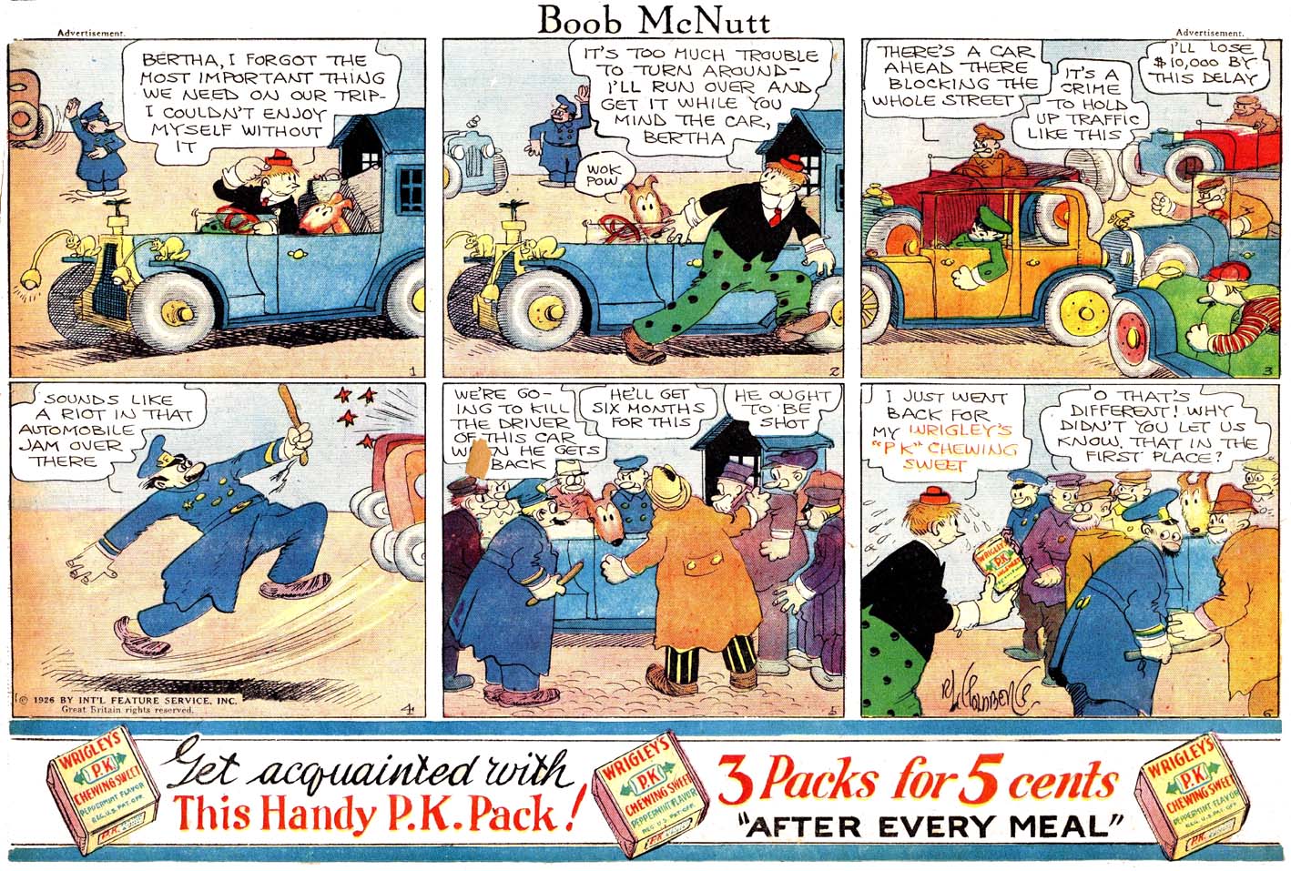 Stripper's Guide: Wrigley's Sunday Comic Strip Ads -- Part II