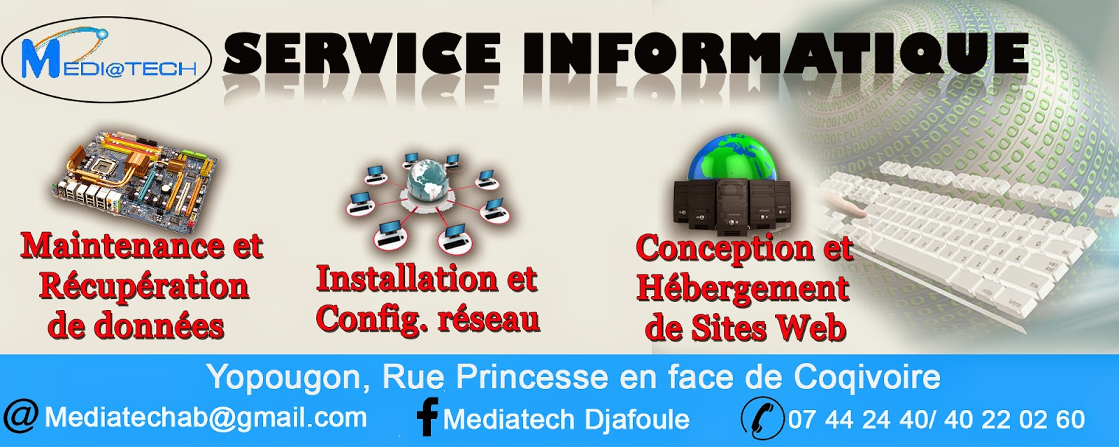 Affiche Publicitaire Maintenance Informatique Téléchargement Gratuit ...