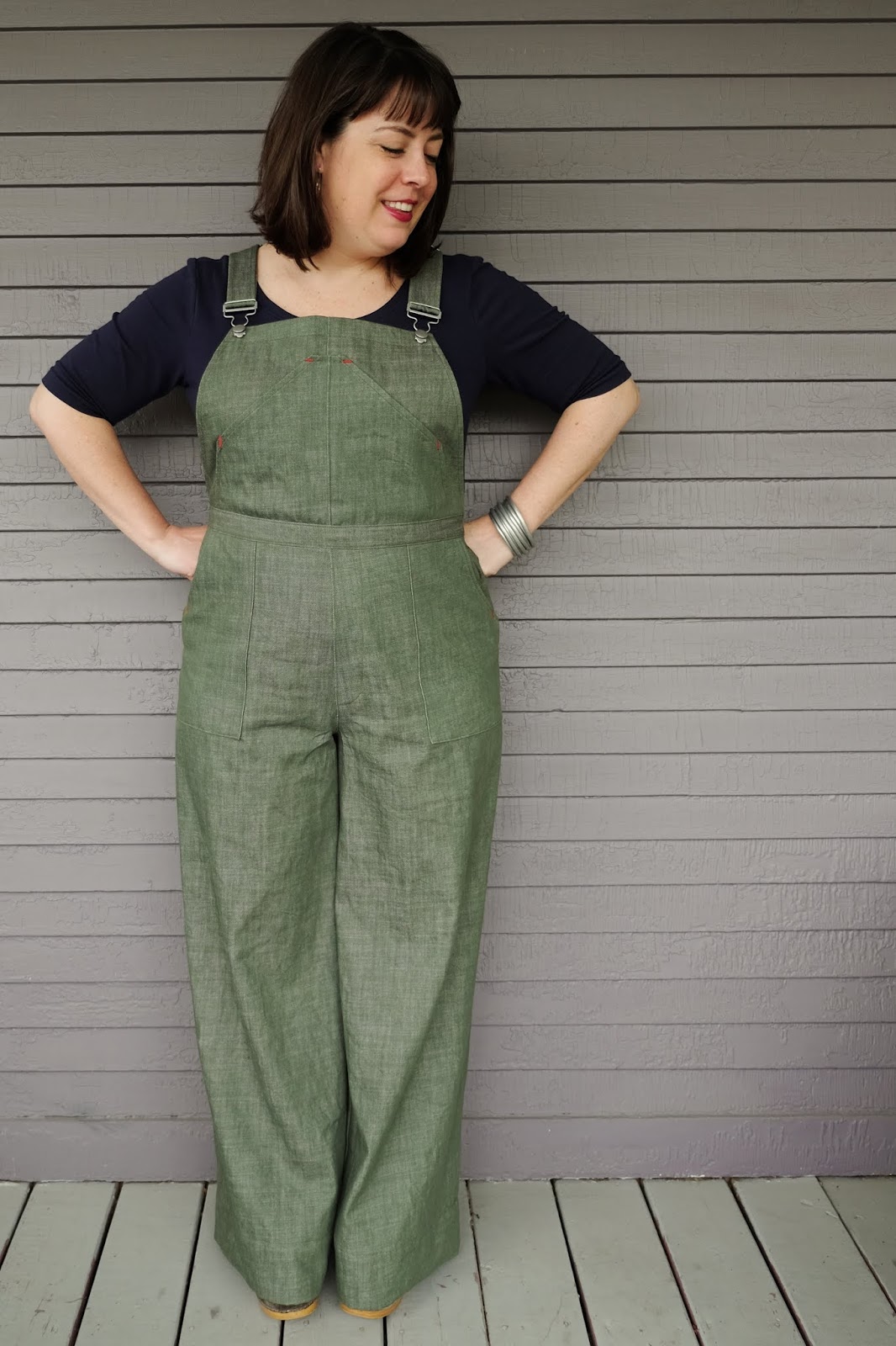 Cookin' & Craftin': Olive Denim Jenny Overalls
