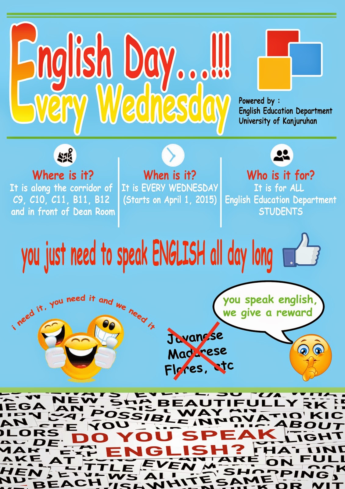 Maria Cholifah (林 玛 丽 亚): ENGLISH DAY