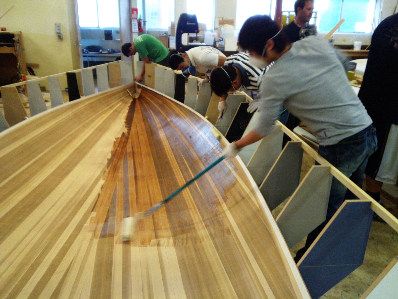 BenJames: Strip Planking and Hull construction