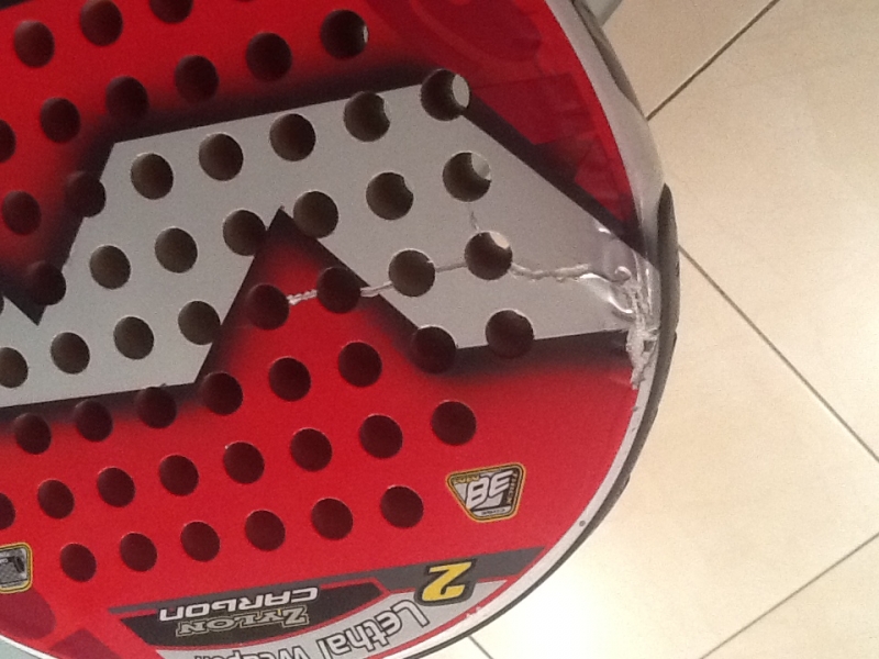 REPARAR PALA PADEL: Reparamos palas de padel - Algunas reparadas Julio 2013