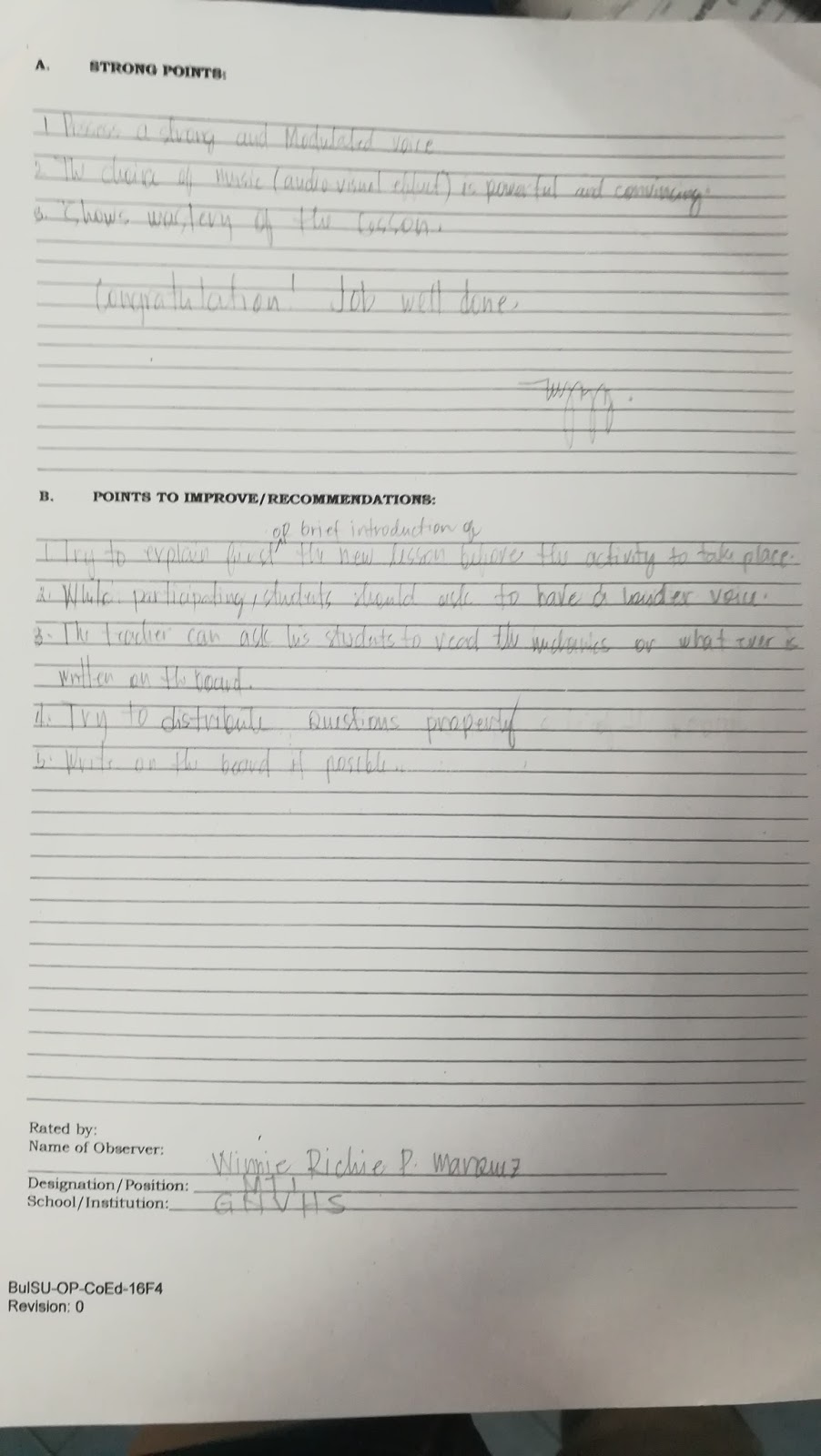 My Final Demonstration Teaching