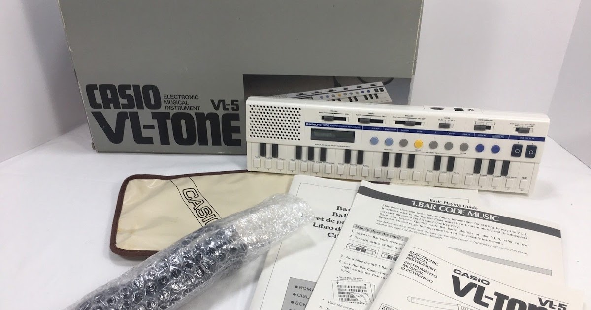 MATRIXSYNTH: Vintage CASIO VL-5 VL-Tone w/ Original Box & Extras