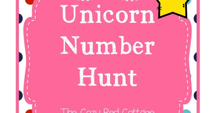 The Cozy Red Cottage: Free Unicorn Number Hunt