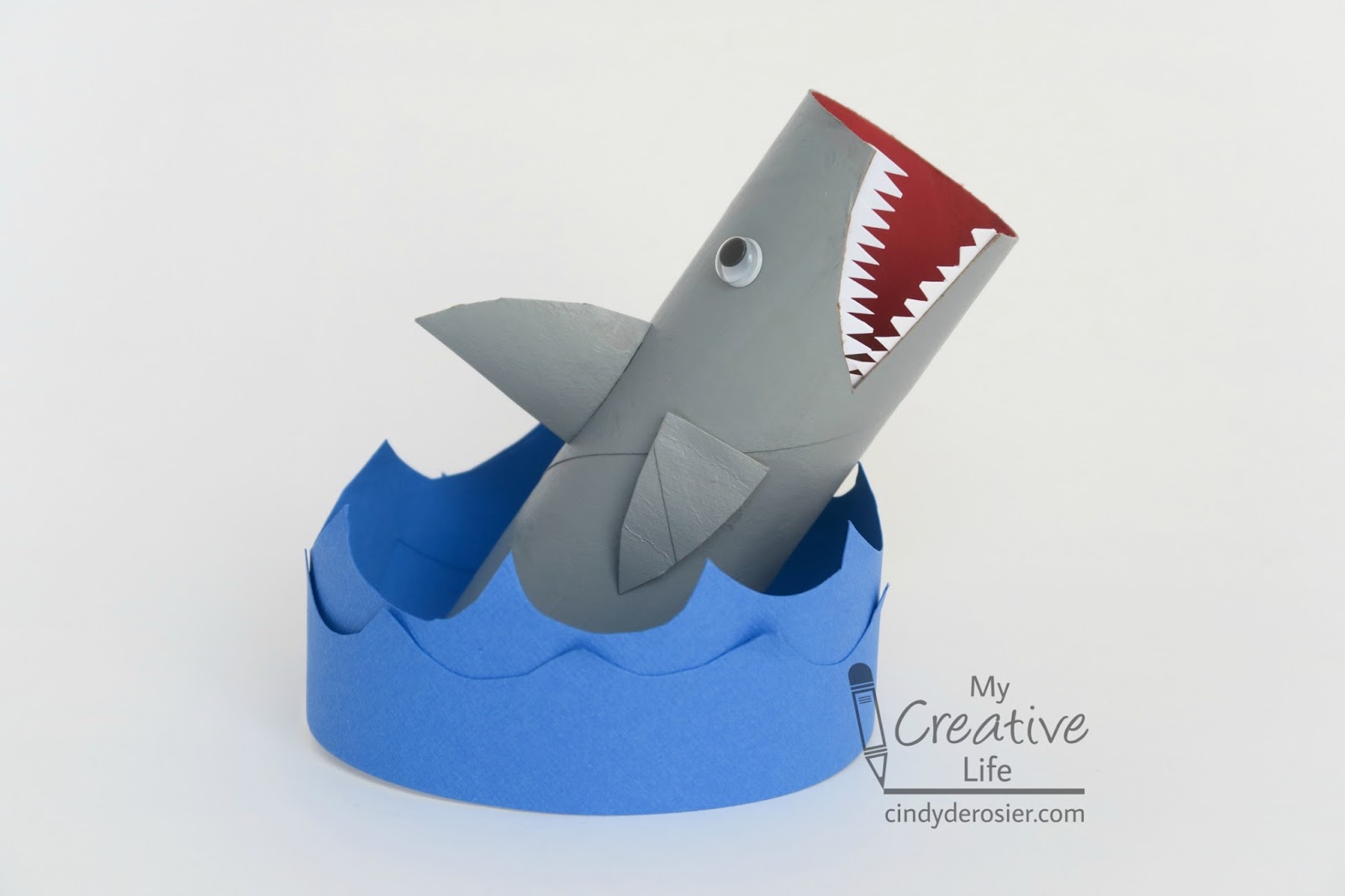 Cindy deRosier: My Creative Life: Cardboard Tube Shark
