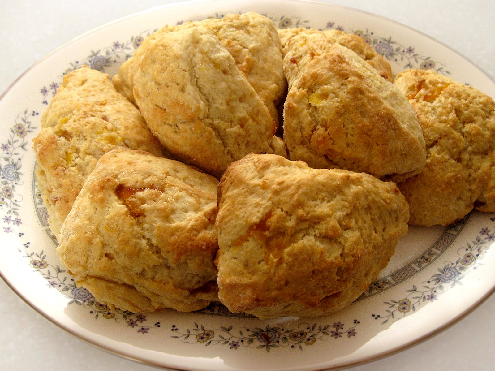 Delightfully Vegan: RECIPE: Vegan Roasted Peach Scones