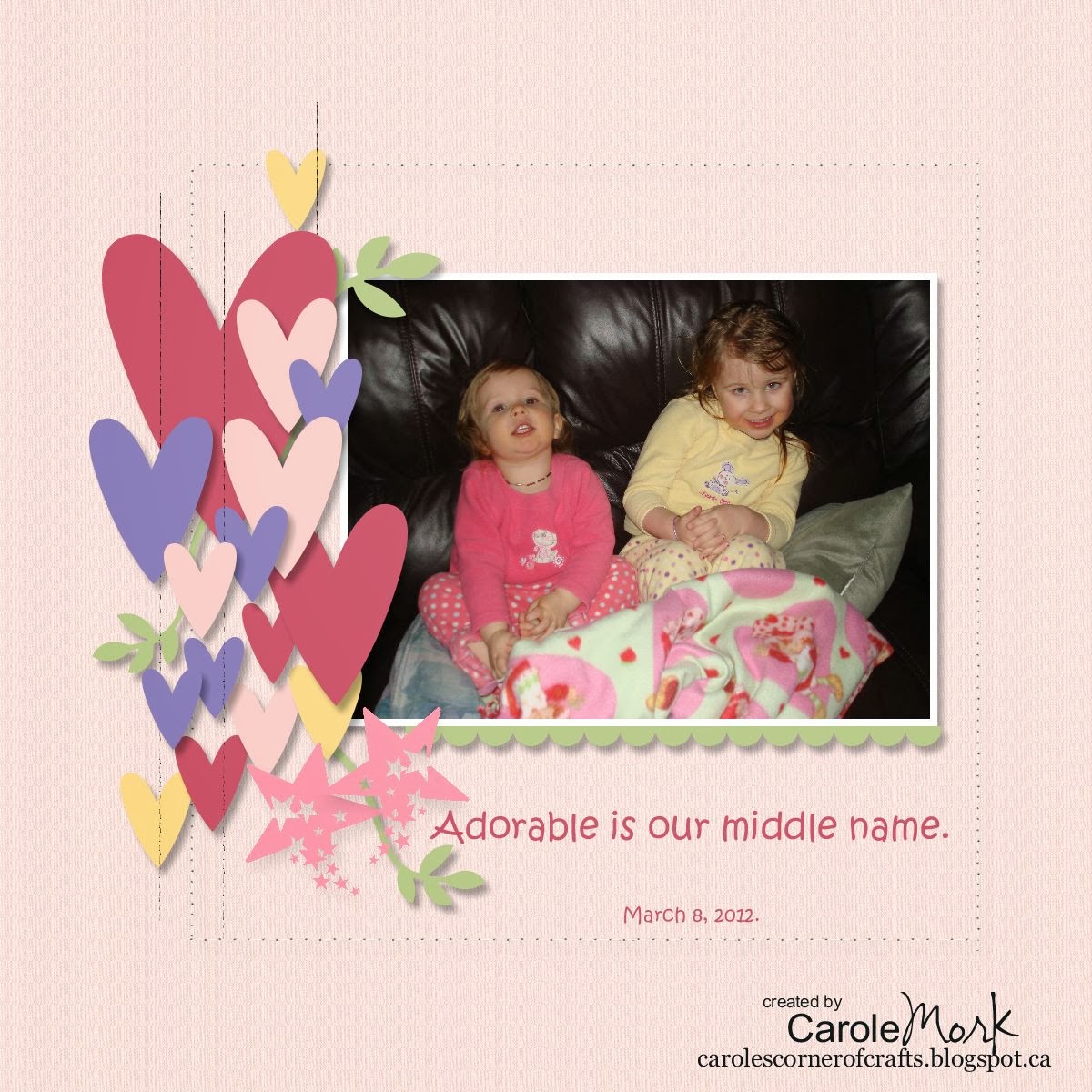 Carole's Corner of Crafts: MDS 153, Adorable is Our Middle Name ...