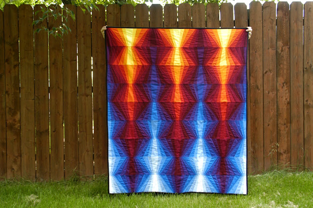 Quilt Story: Awesome Fire & Ice Quilt from the cute life